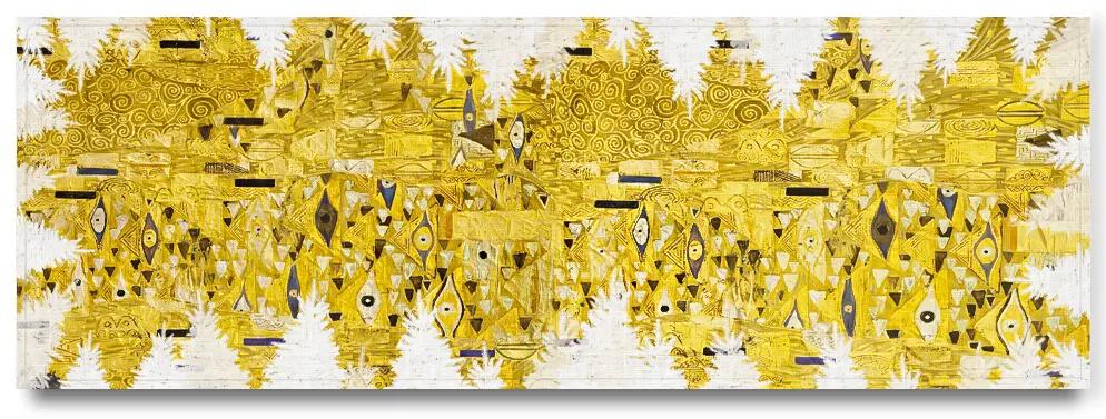Lenbutik Lněný běhoun na stůl  Gustav Klimt Adele Bloch Bauer Rozměry ubrusů: 142x50 cm