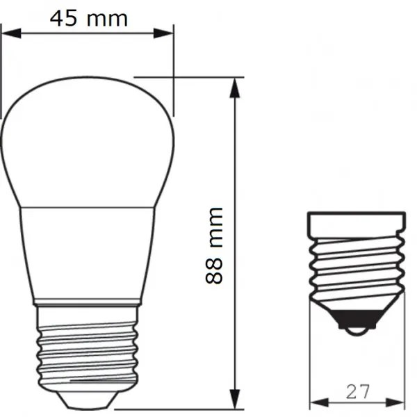 Philips ND5-40W-E27-P45 LED žárovka Philips CorePro LED lustr E27 5W
