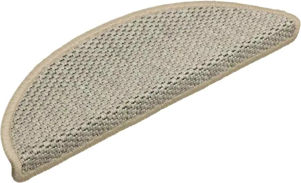 Samolepicí nášlapy na schody sisal 15ks 56x17x3cm světle zelené 326863