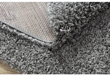 Dywany Luszczow Dětský kusový koberec SOFFI kulatý, shaggy 5 cm šedá Rozměr koberce: 120 cm KRUH