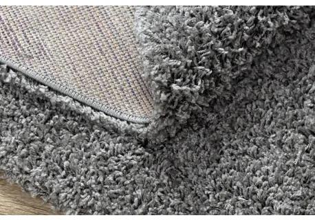 Dywany Luszczow Dětský kusový koberec SOFFI kulatý, shaggy 5 cm šedá Rozměr koberce: 160 cm KRUH