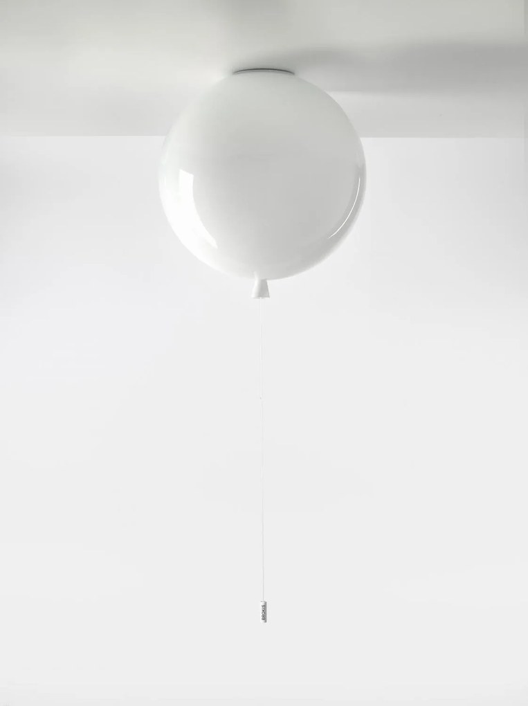 Brokis PC876 Memory, stropní svítící balonek ze bílého skla, 1x15W, prům. 40cm