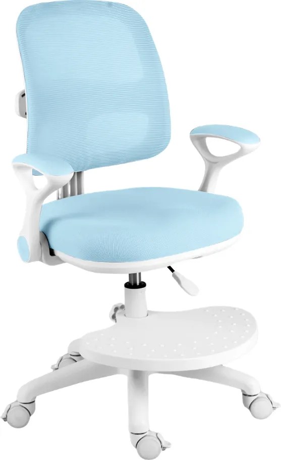 Dětská rostoucí židle Neoseat JUNI 020 — látka, pratelný potah, modrá