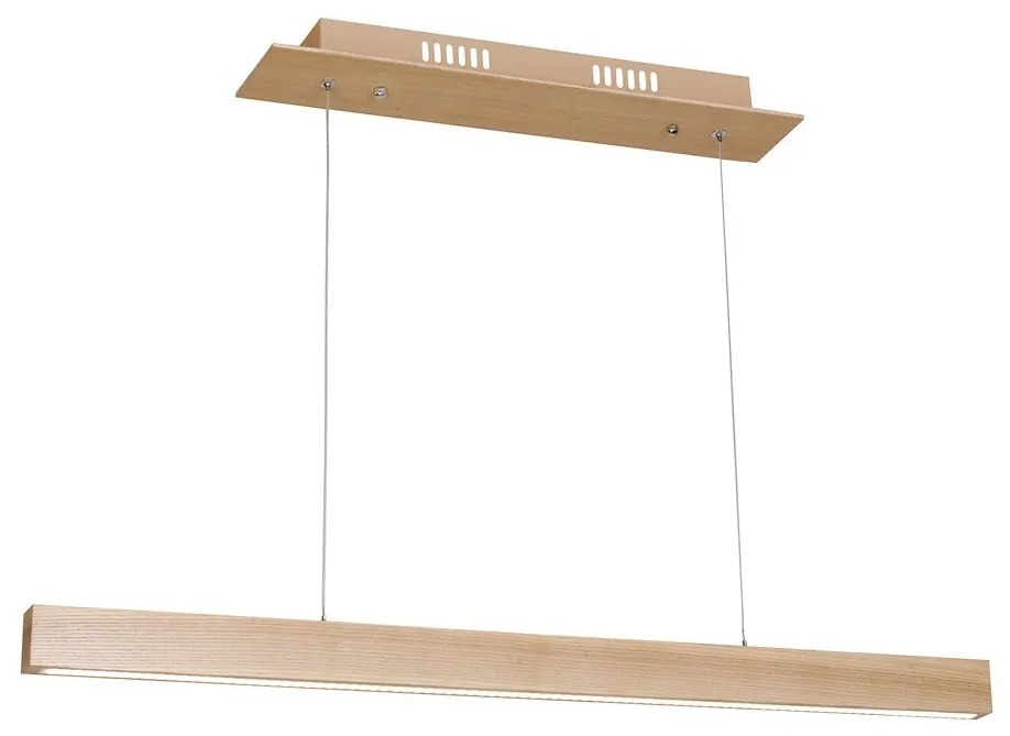 Závěsné LED svítidlo Timber, 1x LED 18w, 3000k, dřevo