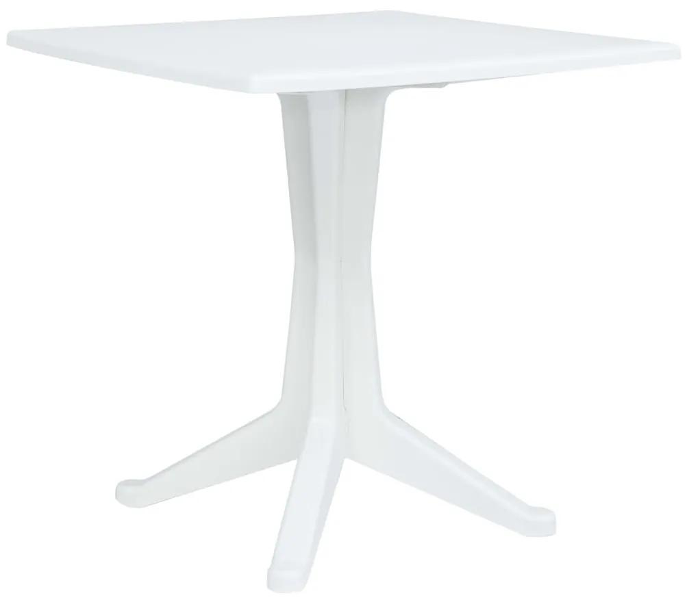 45616 vidaXL Zahradní stůl bílý 70 x 70 x 71,7 cm plastový