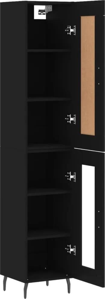vidaXL Skříň highboard 34,5 x 34 x 180 cm kompozitní dřevo [3200402] Barva: Betonová šedá