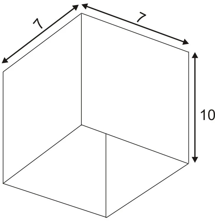 SLV 151511 Altra Dice CL-1, hranaté stropní svítidlo v bílé úpravě, 1x35W, 7x7cm