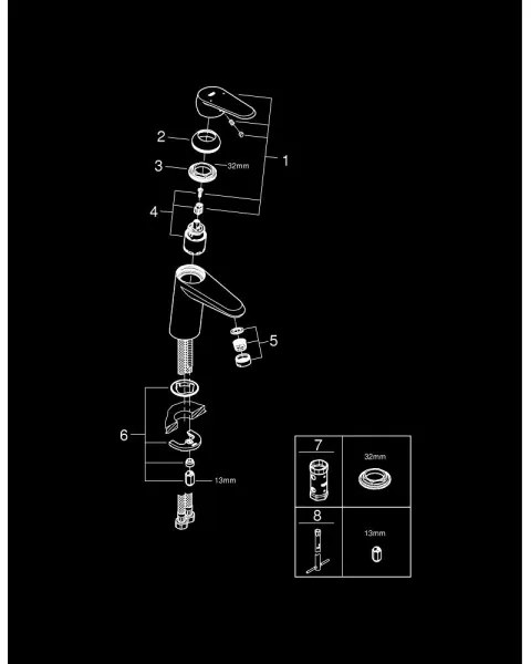 GROHE 3246920E - Umyvadlová baterie EURODISC COSMOPOLITAN velikost S chrom
