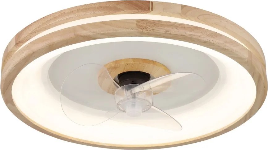 Globo 03650 - LED Stropní svítidlo s ventilátorem GATIAN LED/30W/230V hnědá + DO