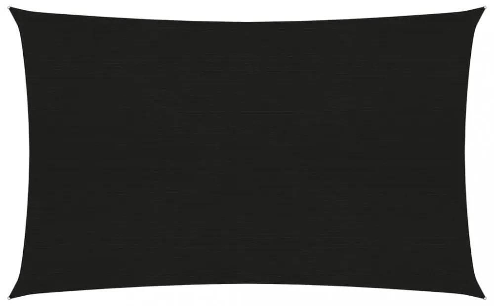 Stínící plachta obdélníková HDPE 2,5 x 3 m Dekorhome Černá