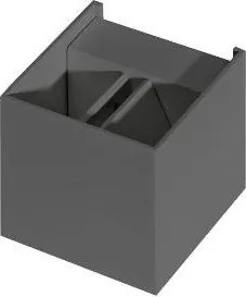 AZZ AZ0957 LED Venkovní nástěnné svítidlo Azzardo Gambino 1 dark grey AZ0957 6W 480lm 3000K IP44 10cm tmavě šedé - AZZARDO