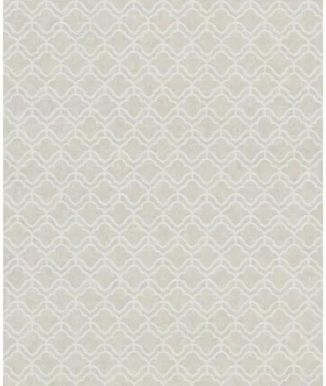 Grandeco ON3304 tapety na zeď ORION | 0,53 x 10,05 m | bílá, krémová vliesová tapeta na stěnu