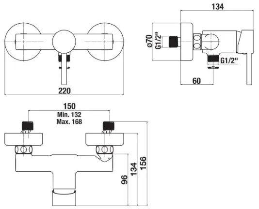 JIKA H3312F77164001 - Sprchová baterie MIO matná černá