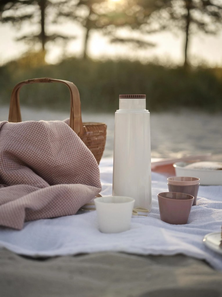 Termoska - džbán Picnic se 4 hrnky růžový