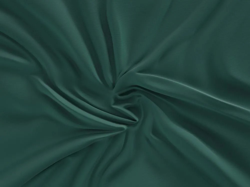 Kvalitex Luxusní Saténové prostěradlo tmavě zelené  Bavlna Satén, 90x200+15 cm