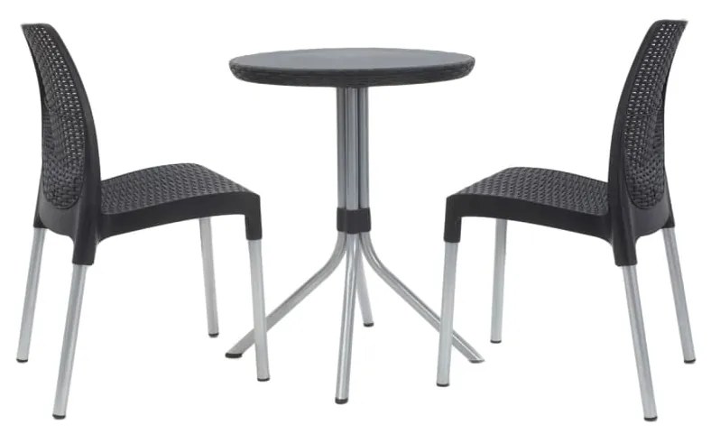 Keter Bistro Set Chelsea Grafitový 223562