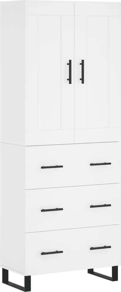 Skříň highboard bílá 69,5 x 34 x 180 cm kompozitní dřevo 3199769