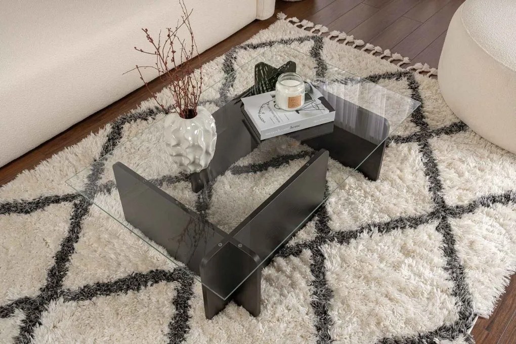 Designový konferenční stolek Rangsey 105 cm černý