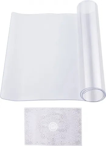 PVC chránič stolu 40,6 × 81,3 cm průhledný plastový 1,5 mm silný