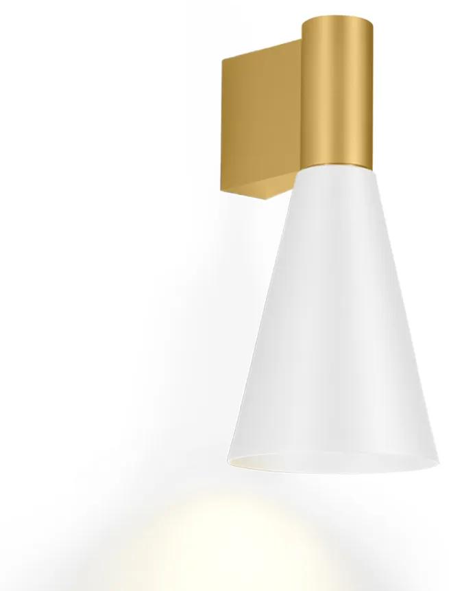 Nástěnné designové svítidlo Odrey Wall 1.5 Barva: Bílá / Zlatá