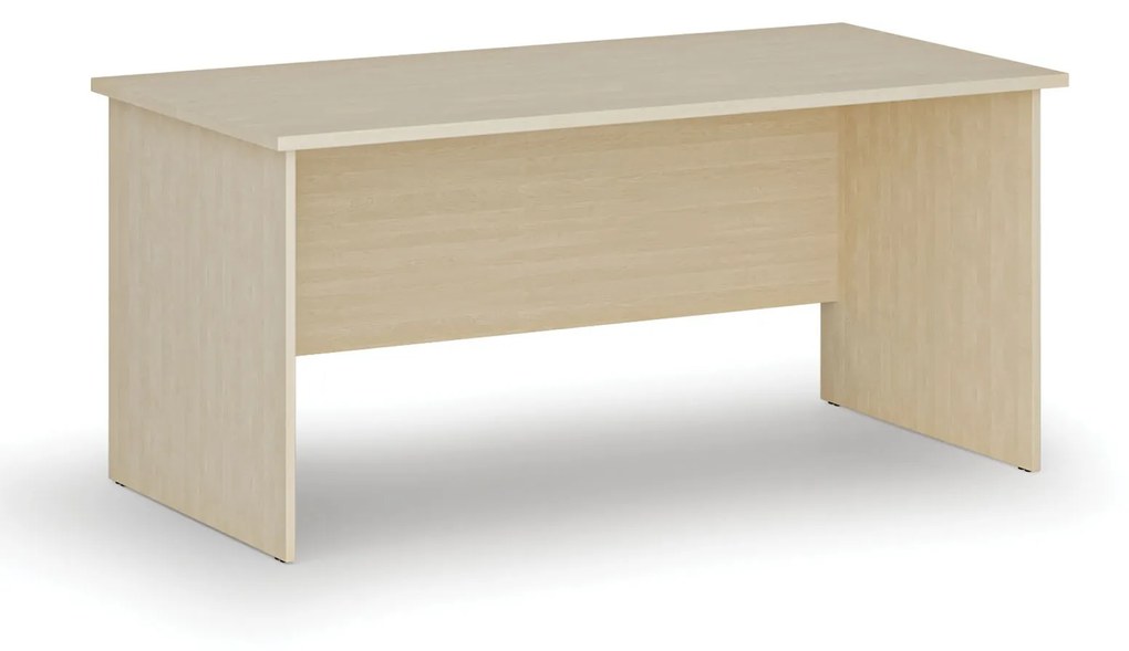 Kancelářský psací stůl rovný PRIMO WOOD, 1600 x 800 mm, dub přírodní