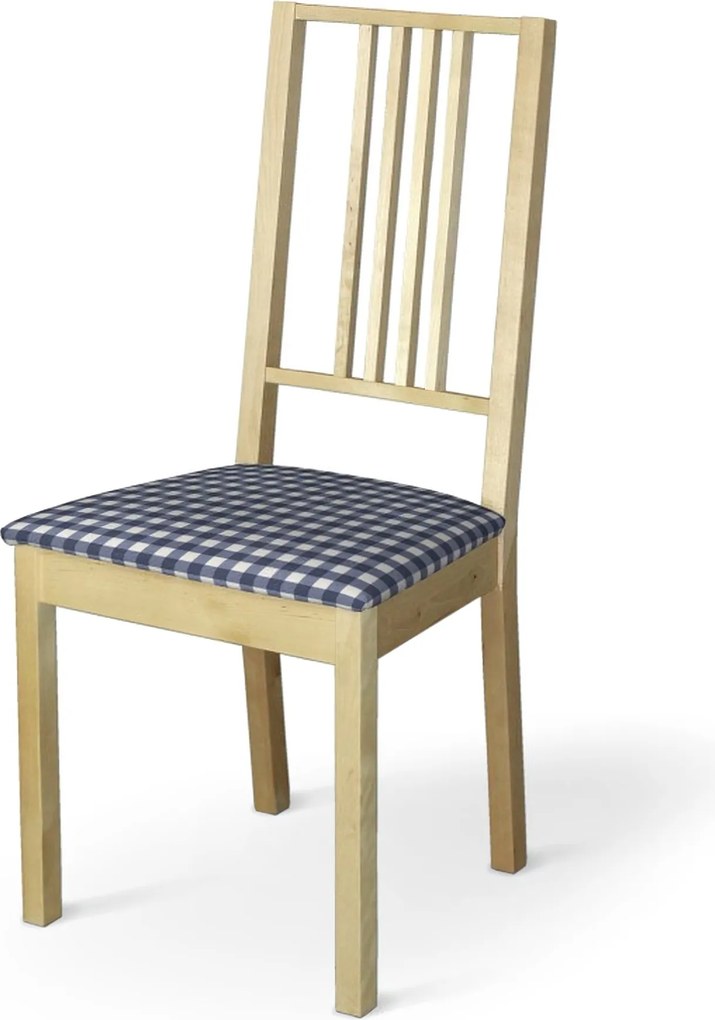 Potah na sedák židle Börje barva tmavě modrá látka vzorované
