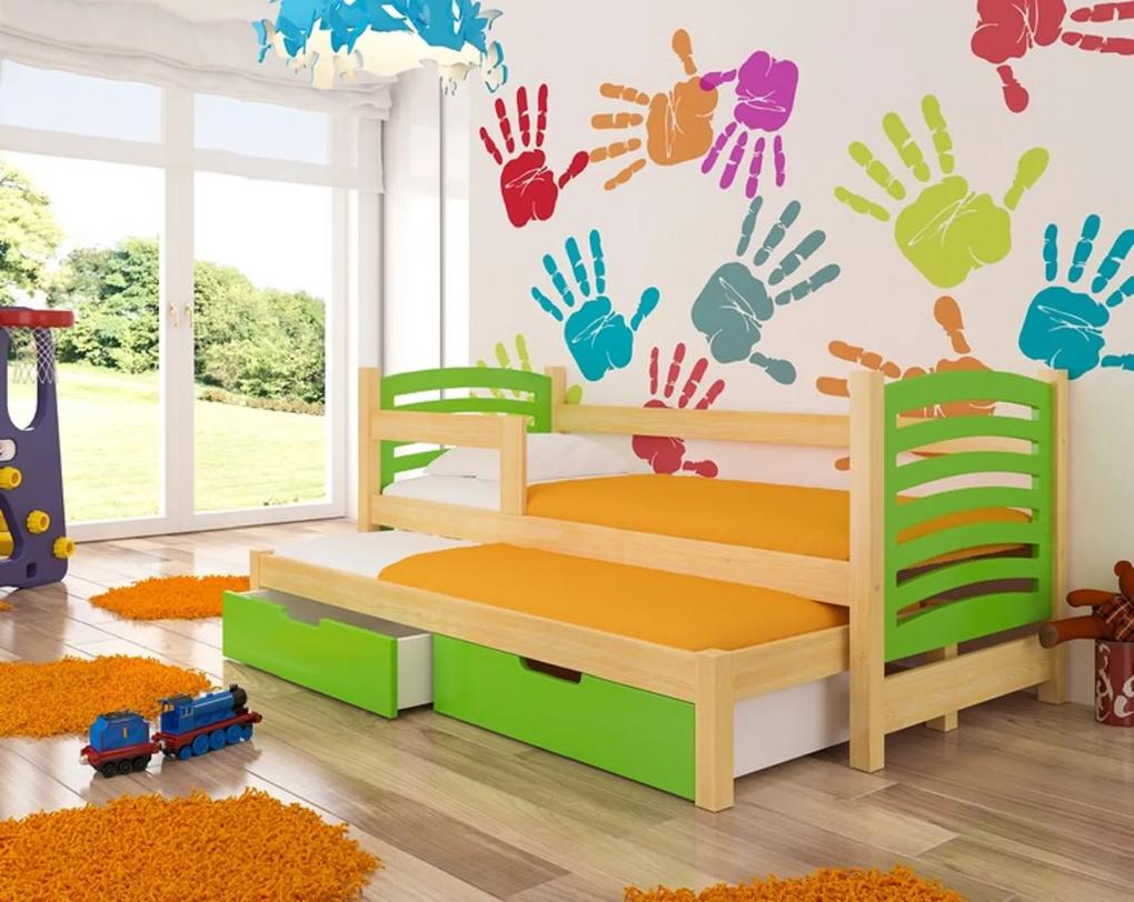 Dětská postel s matracemi AVILA Další barva: Zelená