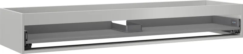 Mexen Box-A, závěsná skříňka 160 cm, 1 zásuvka, šedá matná, 91AX0-1600-235-1-62