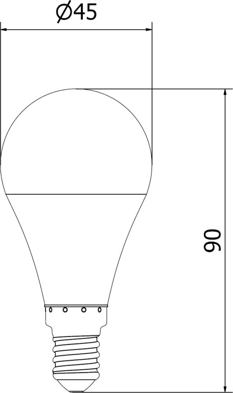 Mexen Nova, LED žárovka E14, G45, 10W, neutrální - 4000K, 1055 lm - L101-E14-1040-01