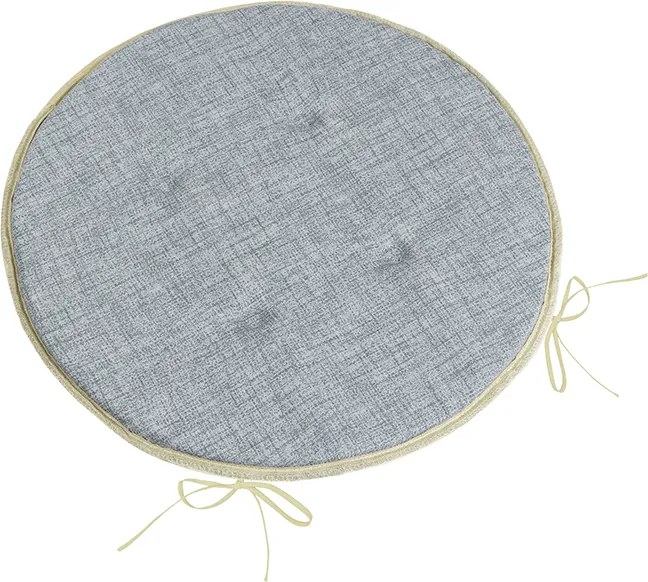 Bellatex Sedák LADA kulatý hladký Šedá 40 cm, (průměr)
