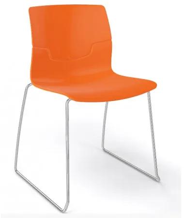 Gaber Plastová židle SLOT FILL S Barva kostry bílá kostra Barva plastu Gaber hnědo-zelená 51