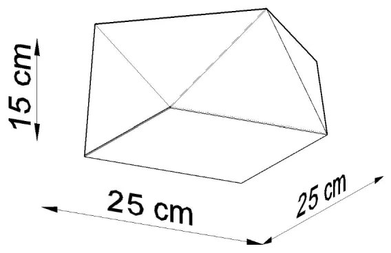 HEXA 25 Stropní světlo, černá SL.0687 - Sollux