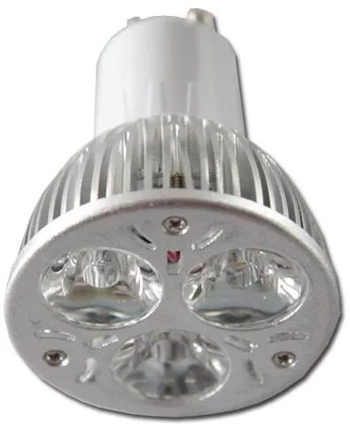 LED žárovka GU10 3xSMD 3x1W 4000-4500K čistá bílá  - pure white