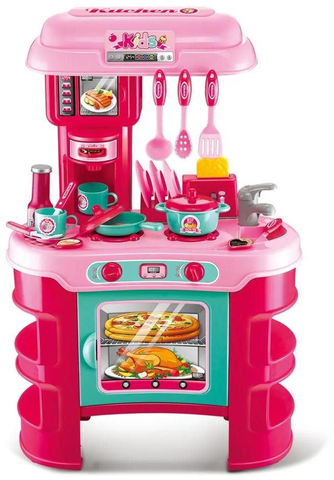 Dětská kuchyňka Little Chef Baby Mix růžová 32 ks Barva: Růžová