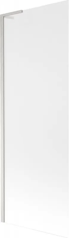 Mexen Next L, 1-křídlová vanová zástěna 70 x 150 cm, 6mm sklo námraza, 6mm čiré sklo, profil broušená ocel, 895-070-000-03-30-97