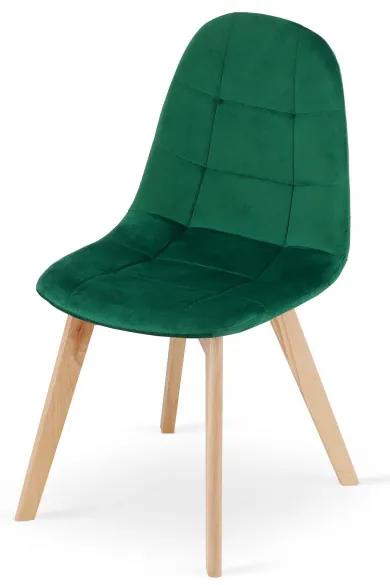 Set dvou jídelních židlí BORA zelené (2ks)