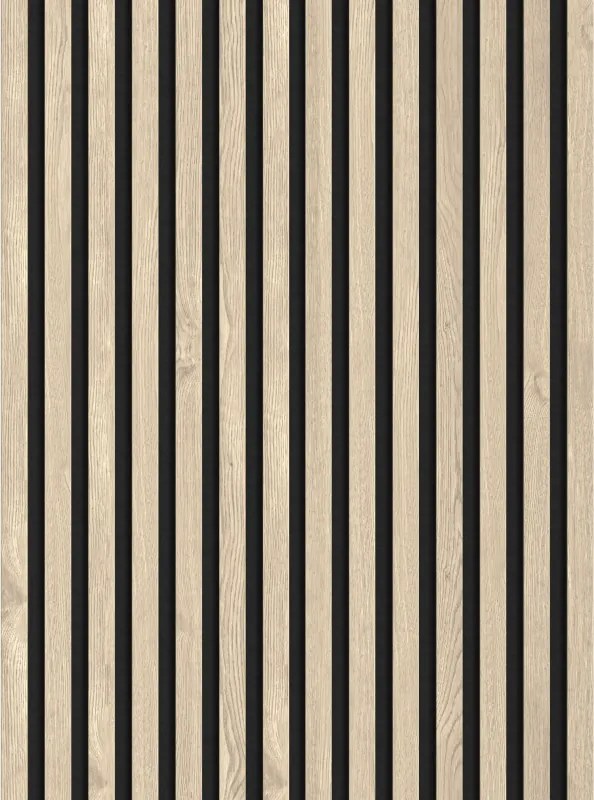 Mexen Lam-F, akustické stěnové lamely 275 × 31,5 cm, filc 6 mm, dub perlový, S105-275317-2812-058