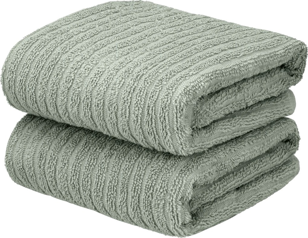 Livarno® Froté ručník, 50 x 100 cm, 2 kusy (mintová)