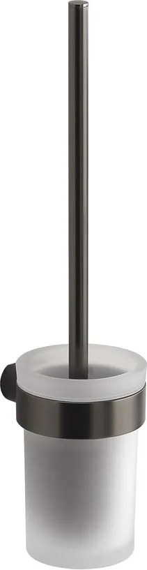 Gedy Gedy, PIRENEI WC kartáč závěsný, mléčné sklo, gun metal, PI330381