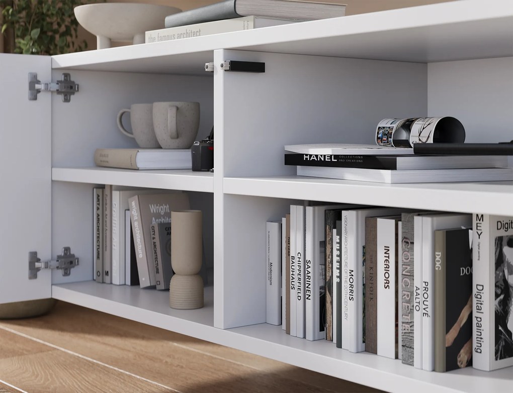ADRK Furniture Lila Závěsný TV stolek ADRK-RTV-LIL-100-W