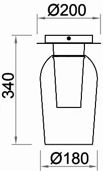 Mantra Nora, stropní svítidlo 1xE27 čiré sklo/bílý mramor, průměr 18cm