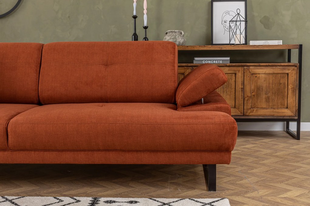 Atelier del Sofa 3-místná pohovka Mustang - Orange, Oranžová