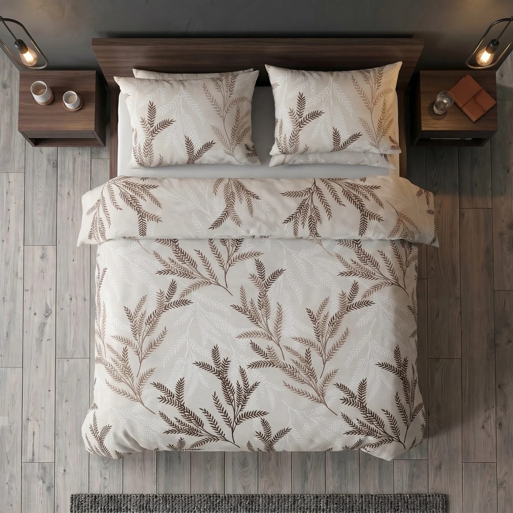 Saténové povlečení LUXURY COLLECTION OKSIA - 1x 240/220, 2x 70/90cm