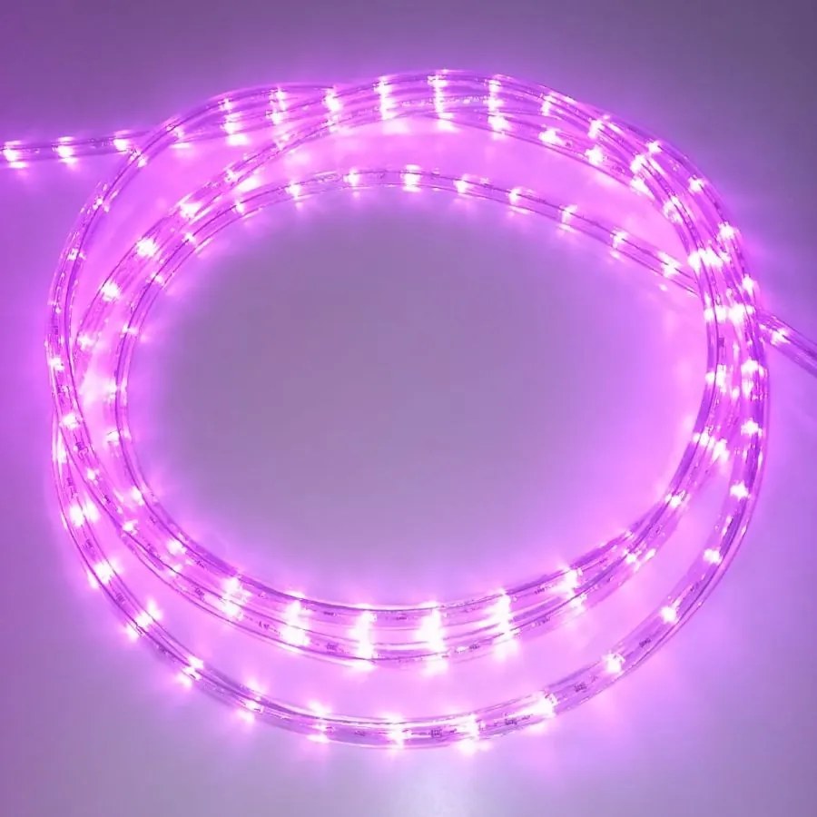 Easy Fix LED hadice venkovní, 1 m, růžová, 30 diod, IP44, metráž