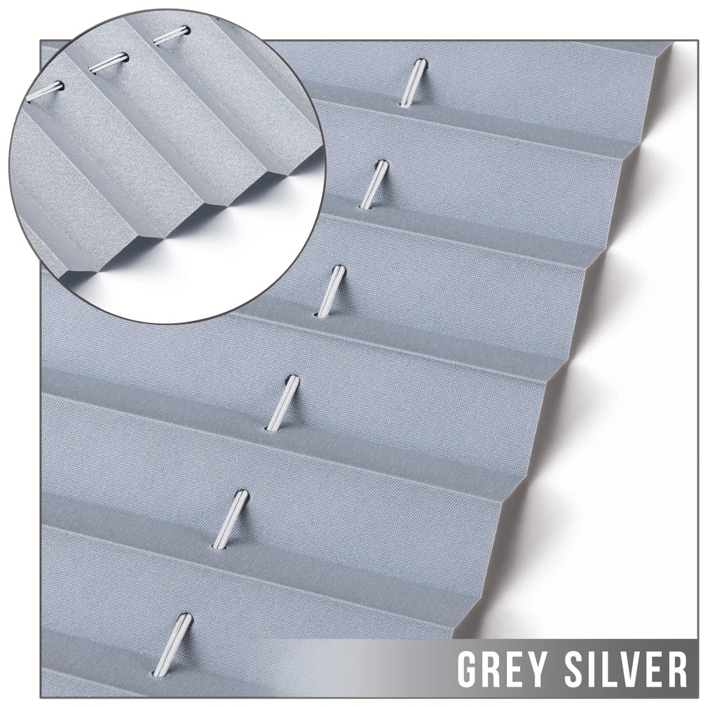 Plisa Termoizolaení plisovaná roleta Grey Silver 45 cm x volitelná výška