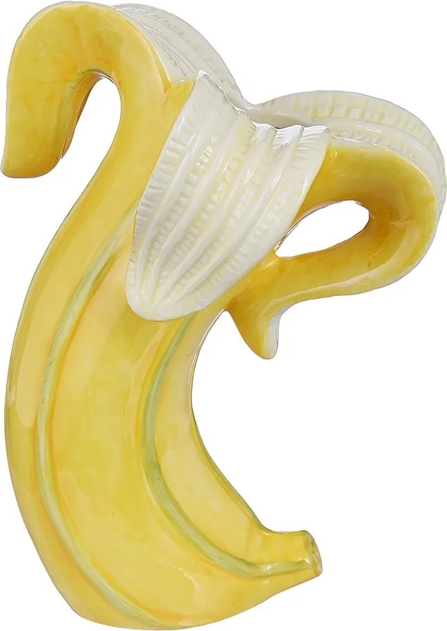 Butlers BANANA Váza 24 cm - žlutá
