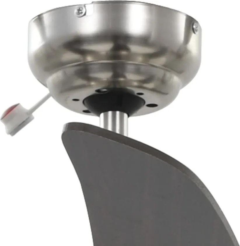 vidaXL Ozdobný stropní ventilátor se světlem 128 cm [50538] Barva: tmavě hnědá