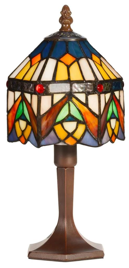 Dekorativní stolní lampa Jamilia v Tiffany stylu