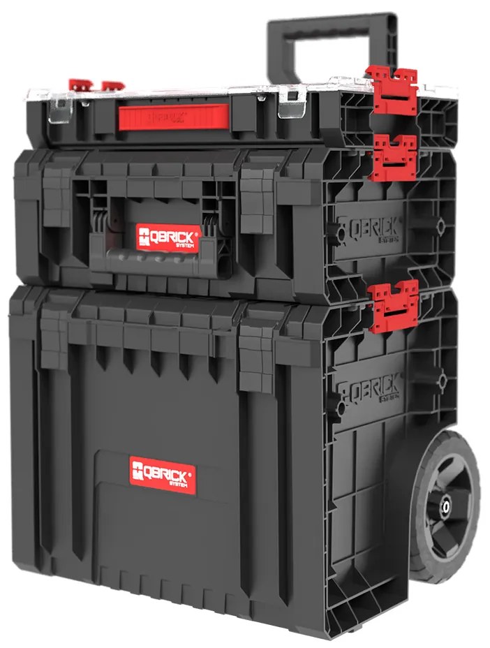 Mobilní dílenská sada Qbrick System PRO: nářaďový vozík, toolbox a organizér 100