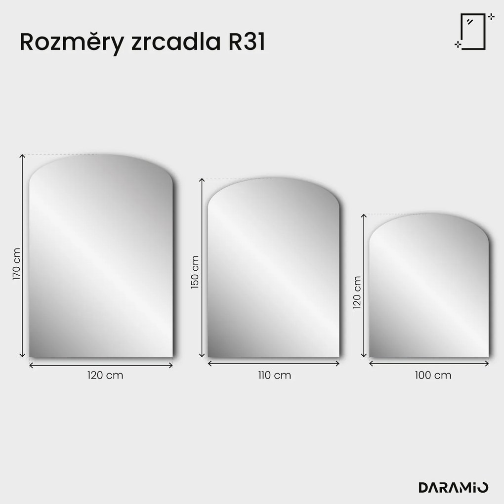 Obloukové zrcadlo Pure R31